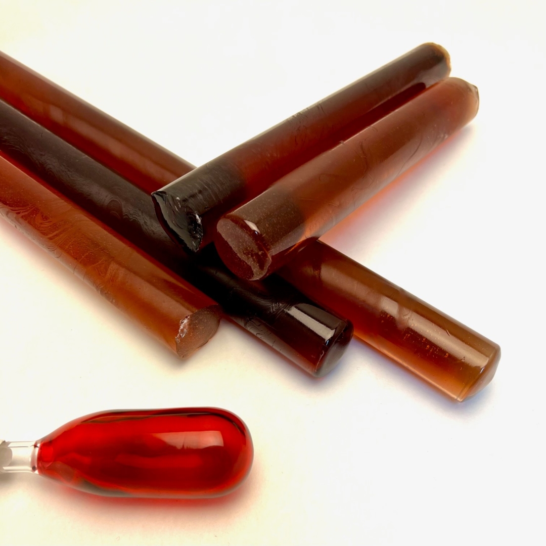 EXP. #96 Karma (Gold Ruby) 2nds- Slugger Bars - Northstar Glassworks