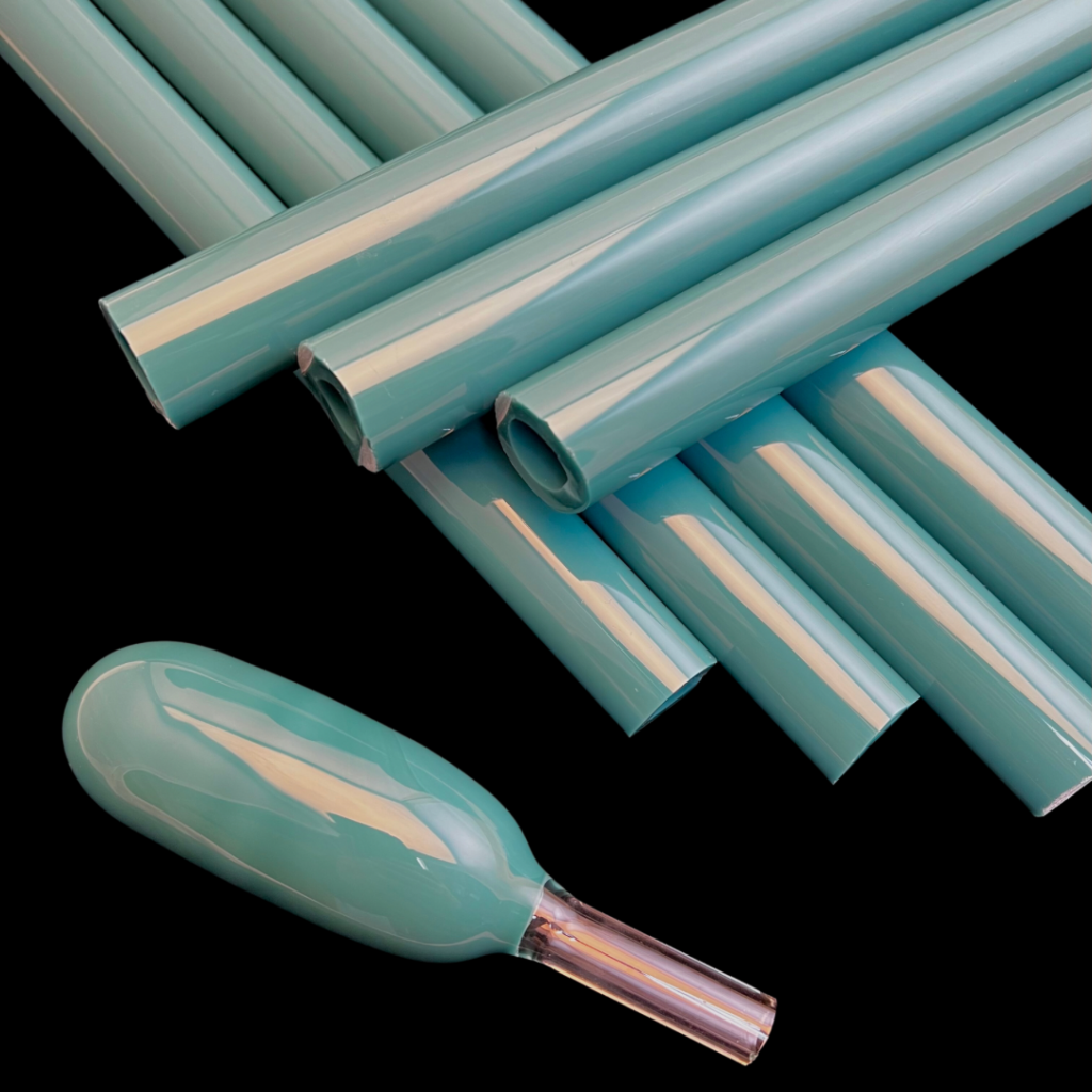 T-126 Opaque Aqua Tube - Northstar Glassworks